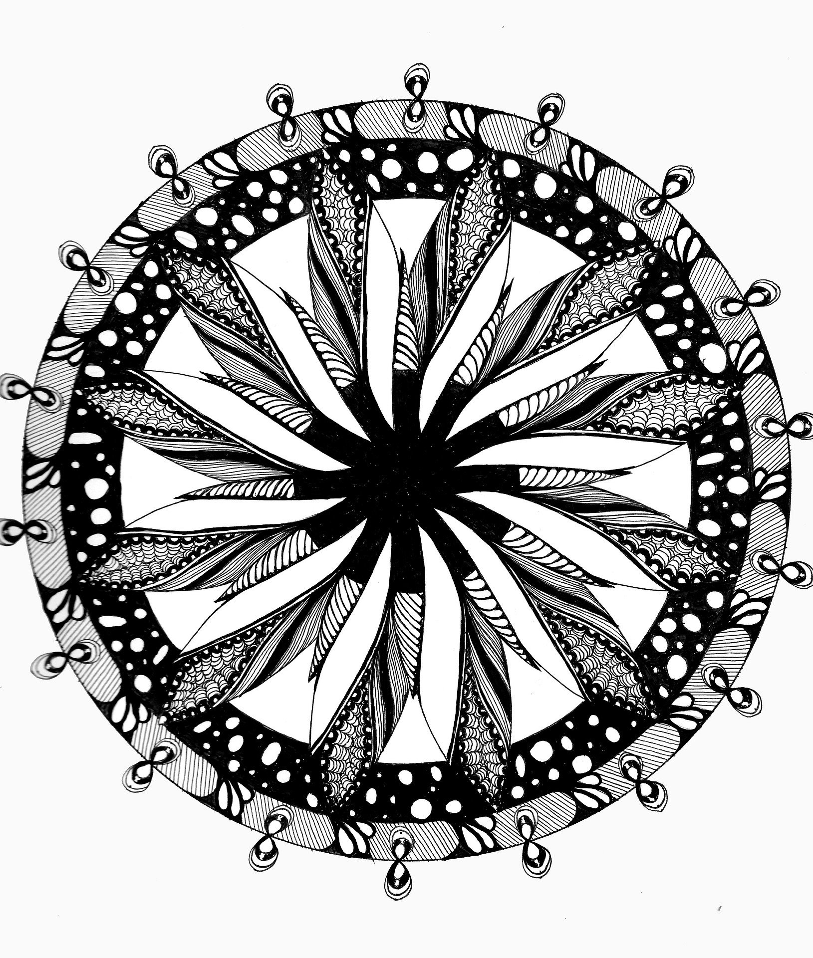 Collection #3 Mandala Inspired Pen and Ink Designs – LCW Creative WorkTM